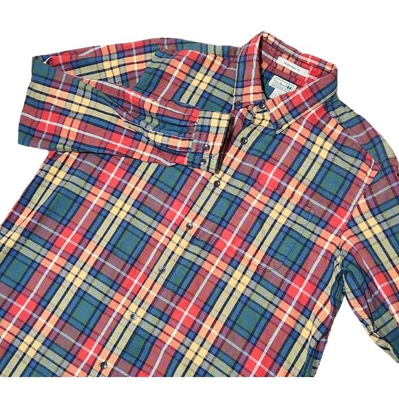 L.L. Bean | Shirts | Ll Bean Mens Scotch Flannel Shirt Size Large Plaid Polo Top Llbean 2286 ...